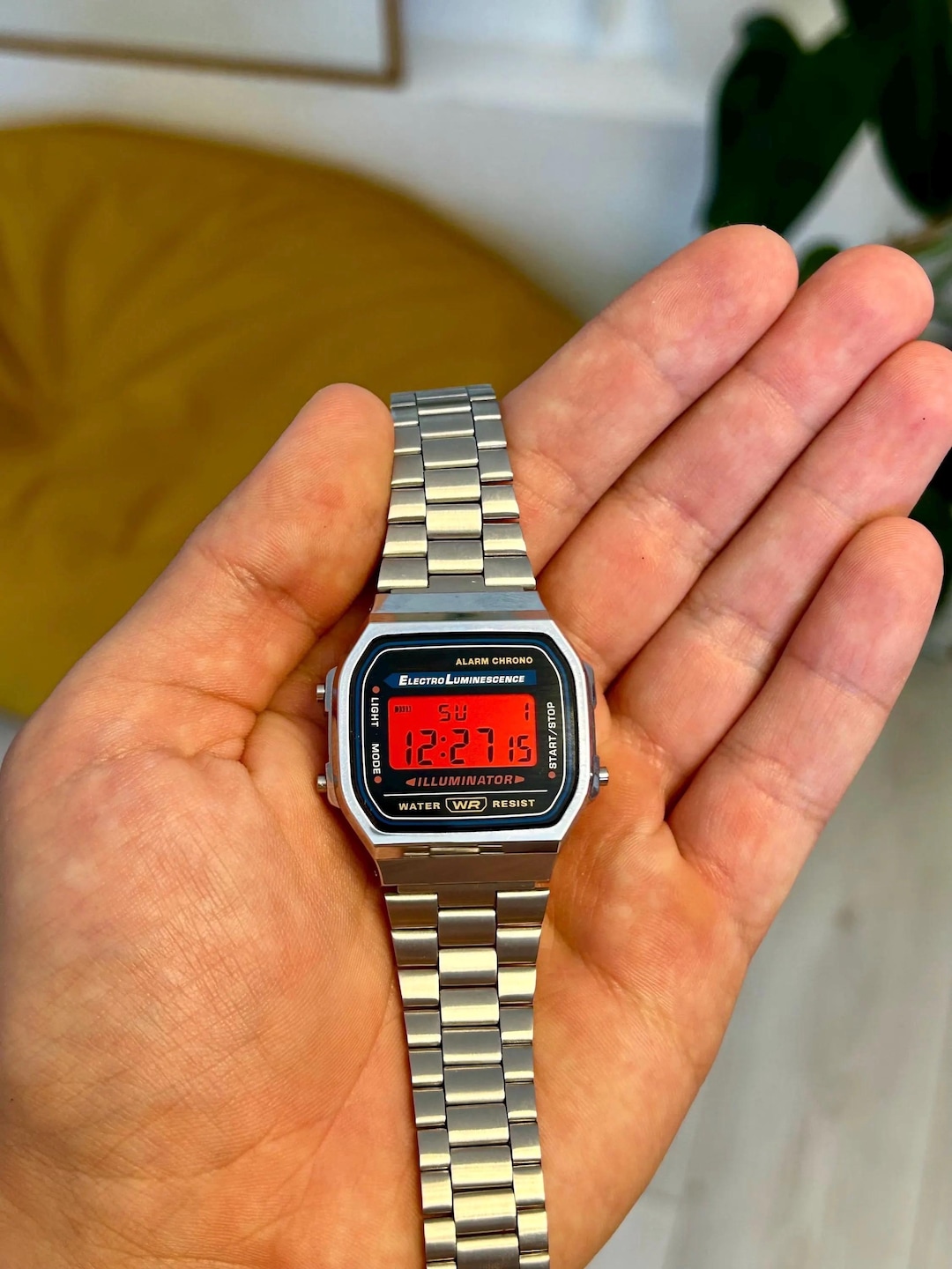 Retro Red – Modified Watch Based on Casio A168 – Custom Digital Vintage ...