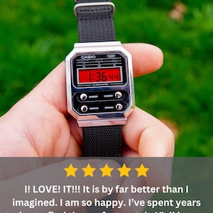 Casio A100 Red Pill Modified Custom Casio A100 With Red Screen and ...