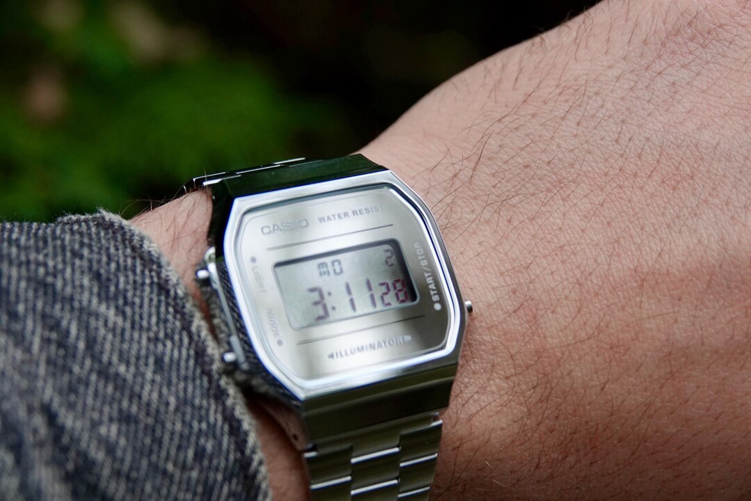 Casio A168 Mirror Time Modified Custom Casio A168 With Mirror Chrome ...