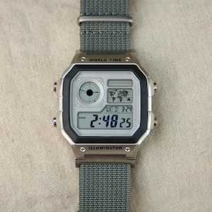 Silver Arrow – Modified Watch Based on Casio AE-1200 – Silver Faceplate ...