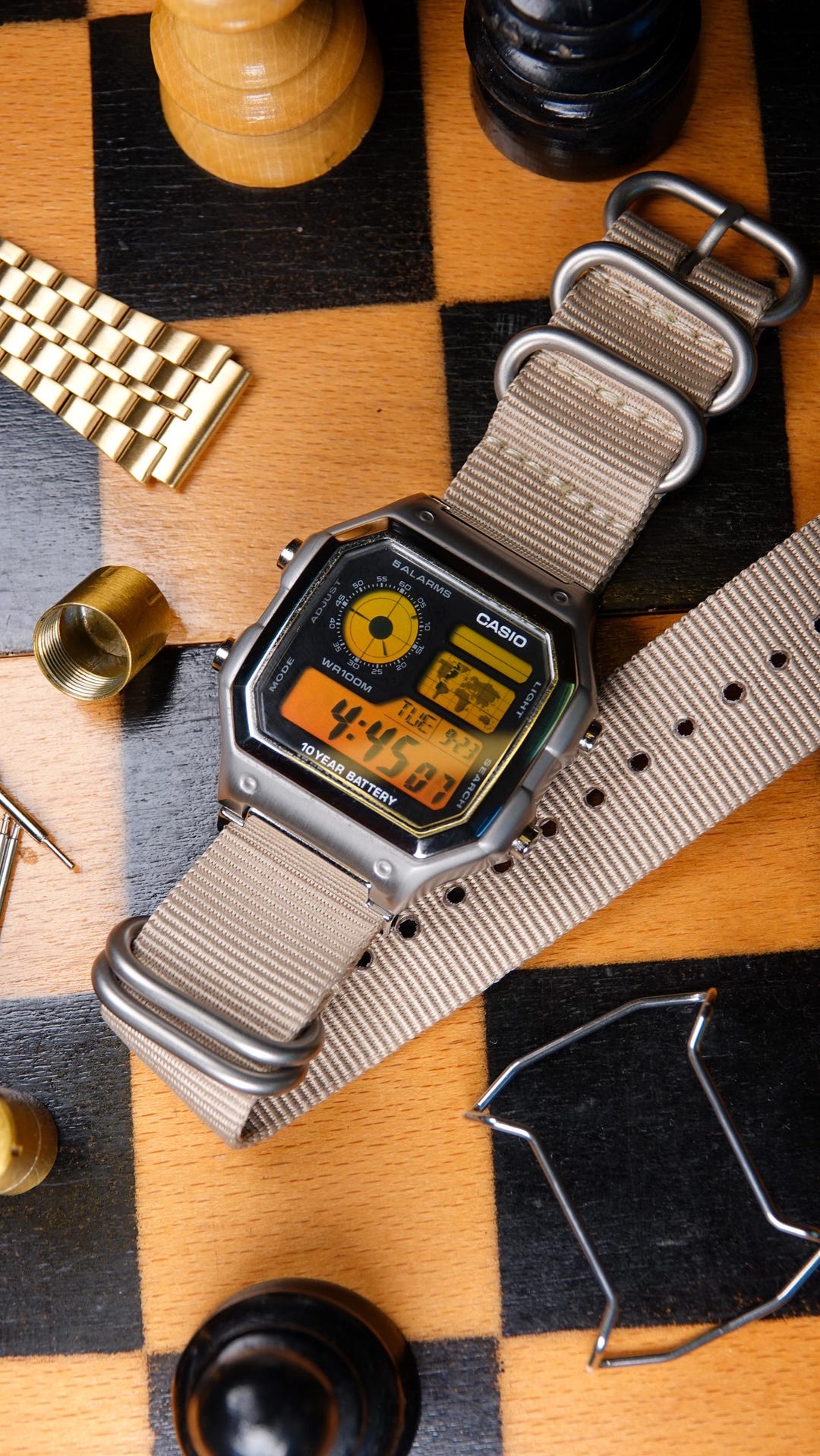 Sunset Metal Royale Mod – Modified Casio AE-1200 - Casio Royale CNC ...