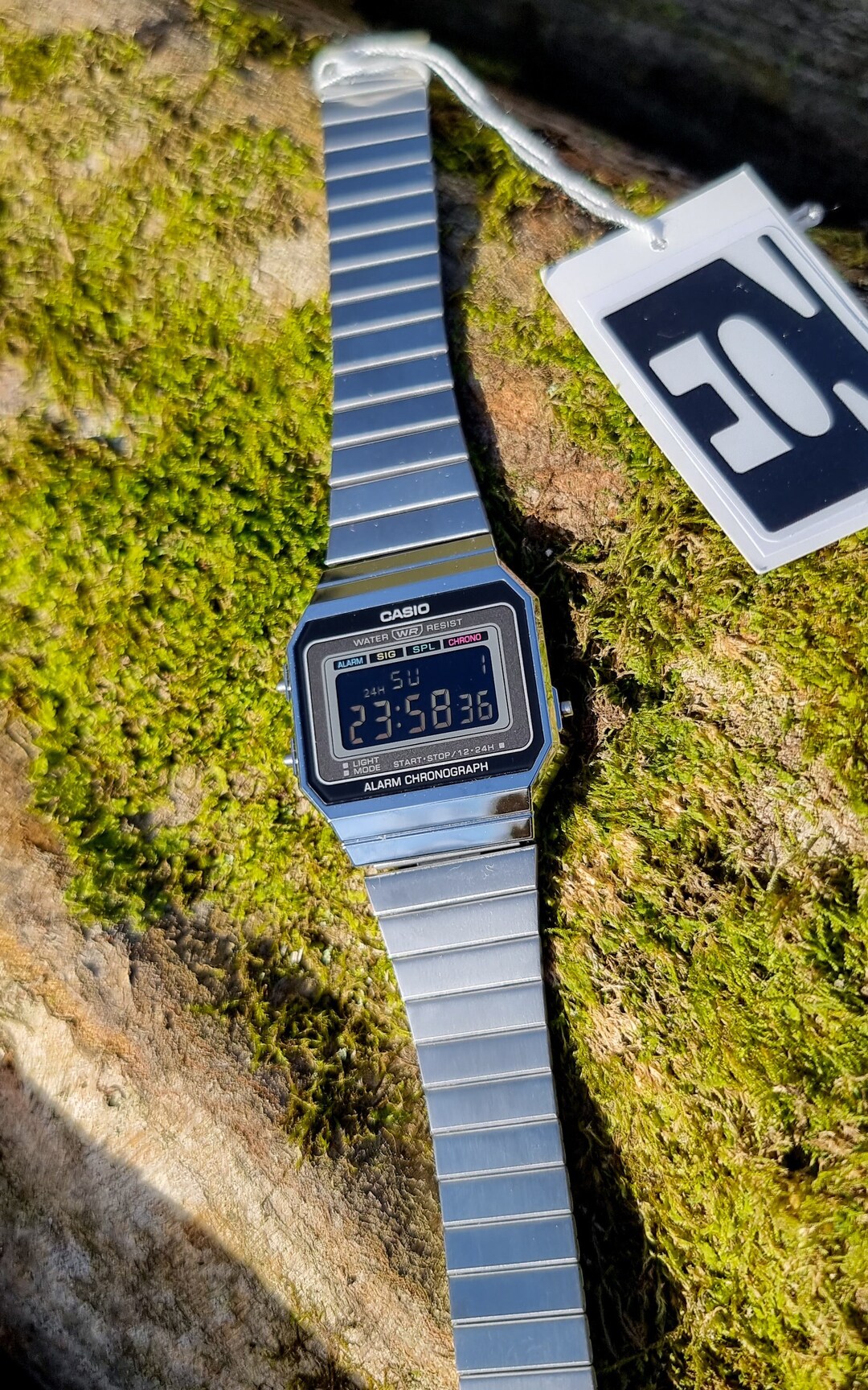 Casio Watch Modified Custom Casio Mod Vintage stealth Black Digital ...