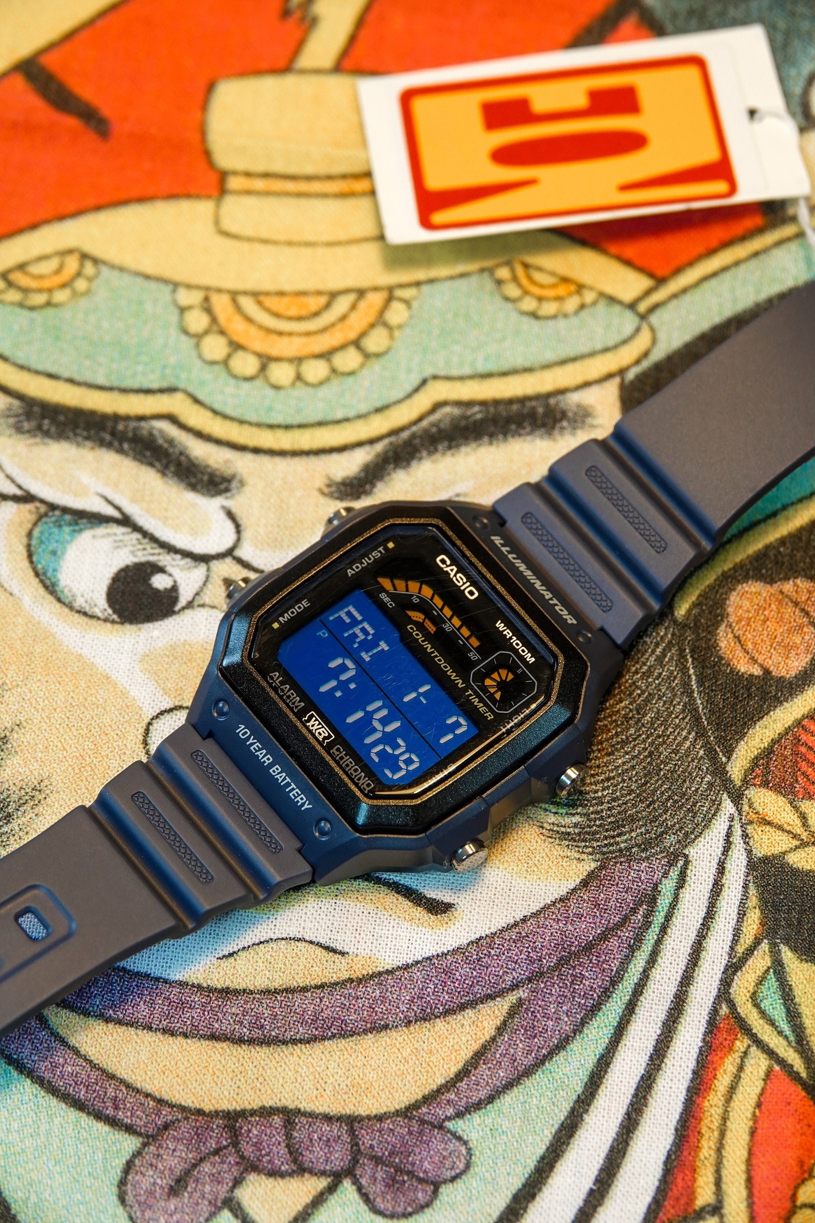 Custom Casio 'ocean King' Mod Blue Casio WS1600 Digital Modified Watch ...