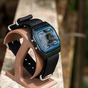 Pitch Black – Modified Watch Based on Casio F-91W – All-black Digital ...