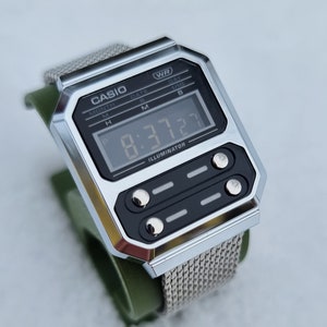 Weighted Metal – Modified Watch Based on Casio A100 – Custom Digital ...