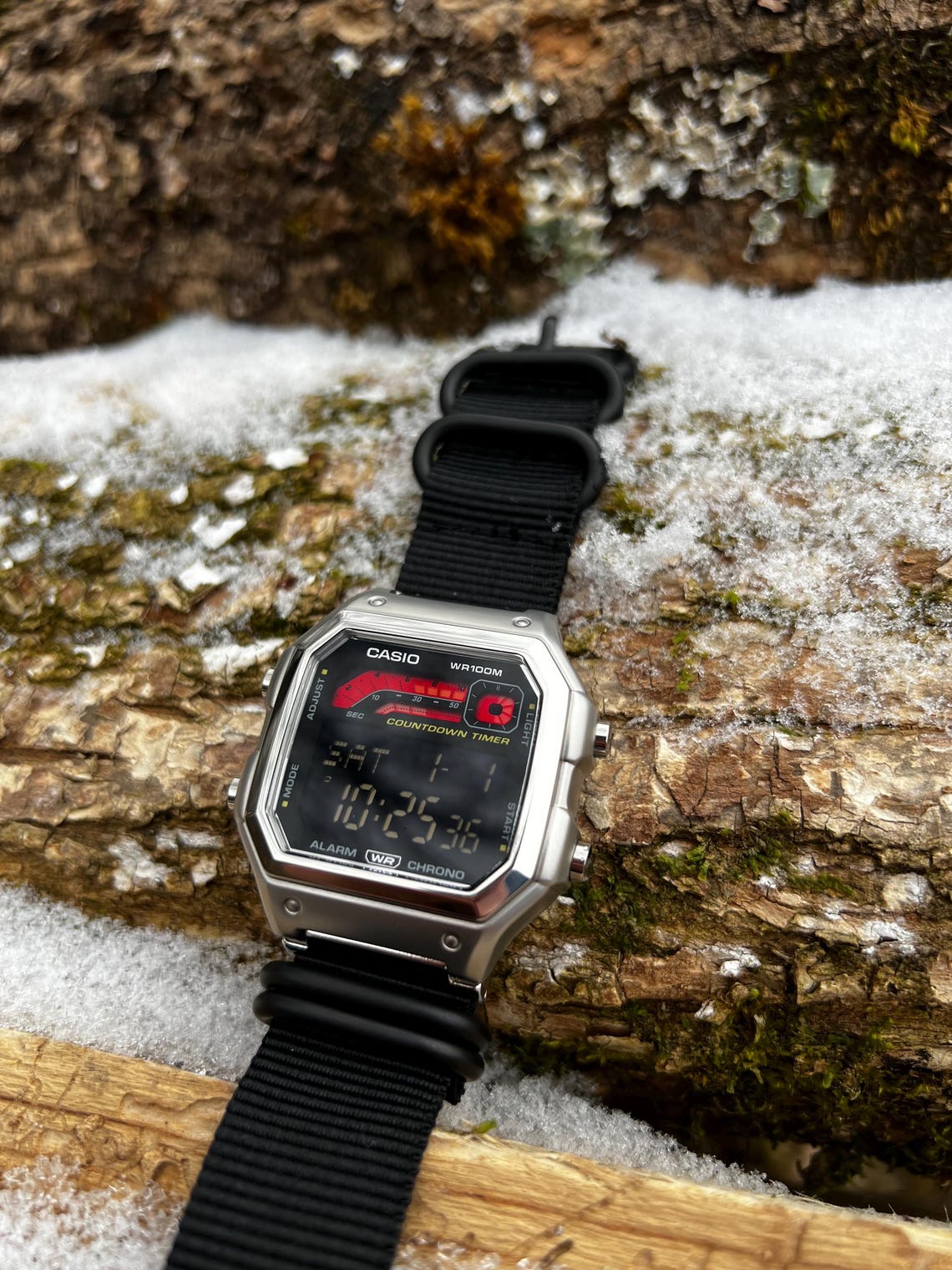 Redline Meter – Modified Watch Based on Casio WS-1600 – Full Metal, Red ...