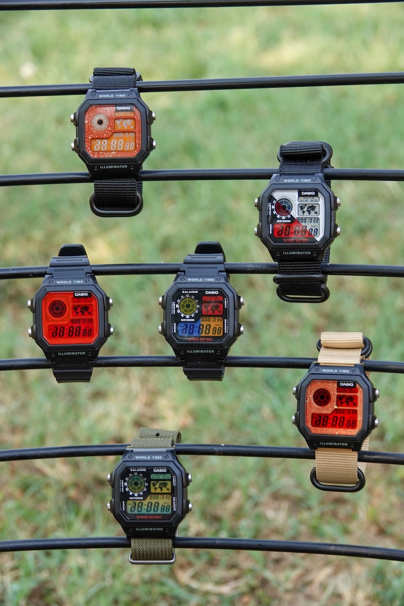 Emberwave Royale – Modified Watch Based on Casio AE-1200 – Orange ...