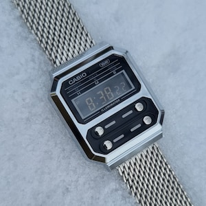 Weighted Metal – Modified Watch Based on Casio A100 – Custom Digital ...