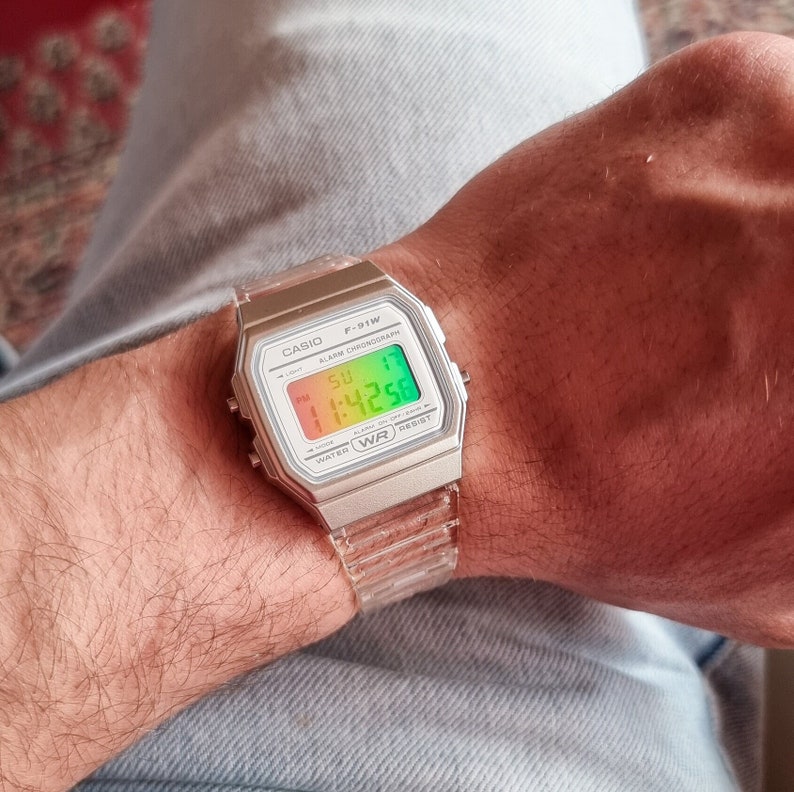 Custom Casio F91 chameleon - Etsy