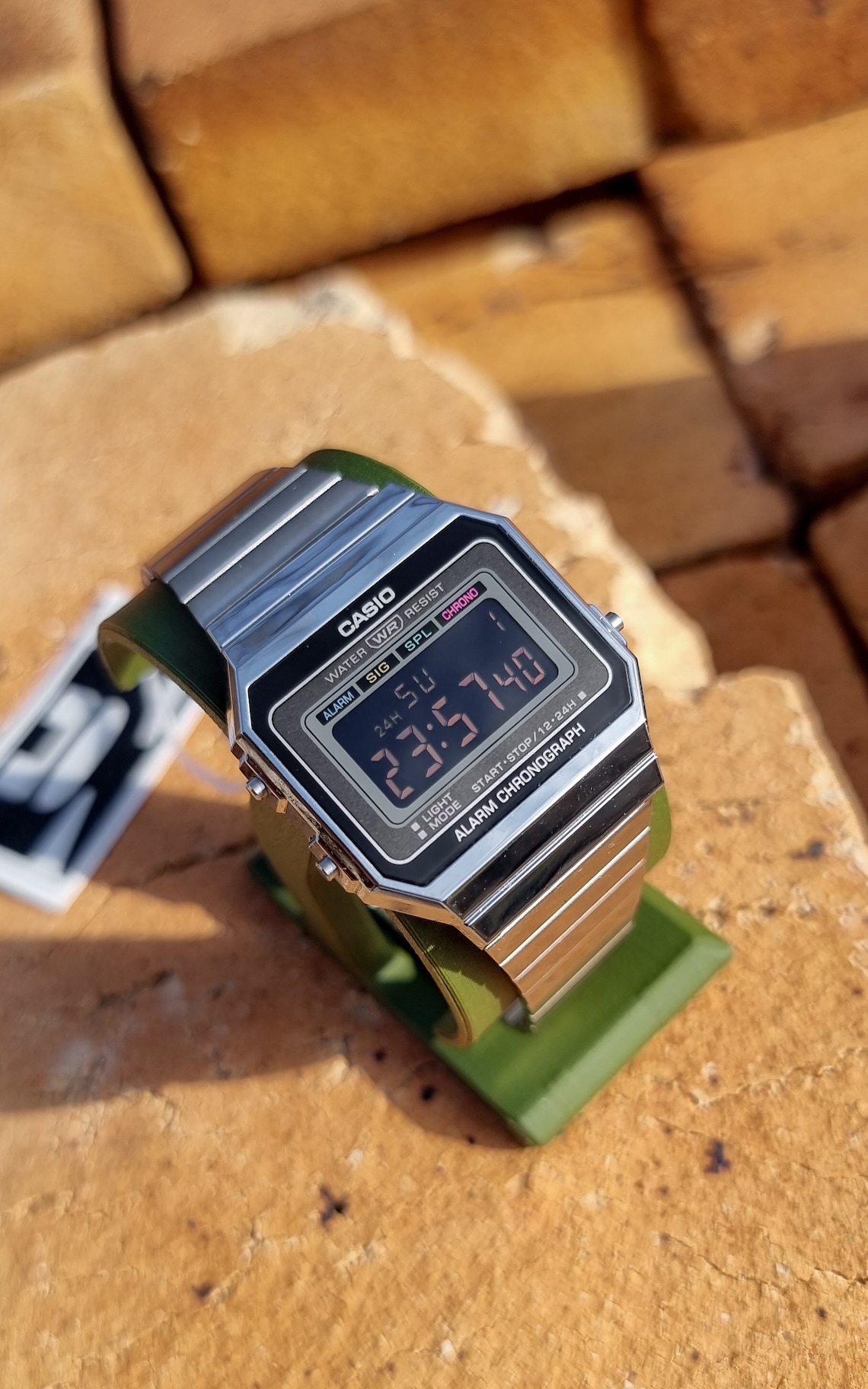 Casio Watch Modified Custom Casio Mod Vintage stealth Black Digital ...