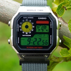 Urban Cruiser – Modified Watch Based on Casio AE-1200 – Red Yellow ...