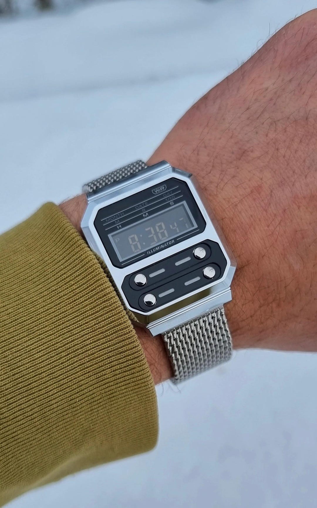 Weighted Metal – Modified Watch Based on Casio A100 – Custom Digital ...
