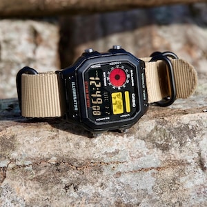 Casio Custom Hydro Mod Royale AE-1200 Solar Flare Royale 22mm Orange ...