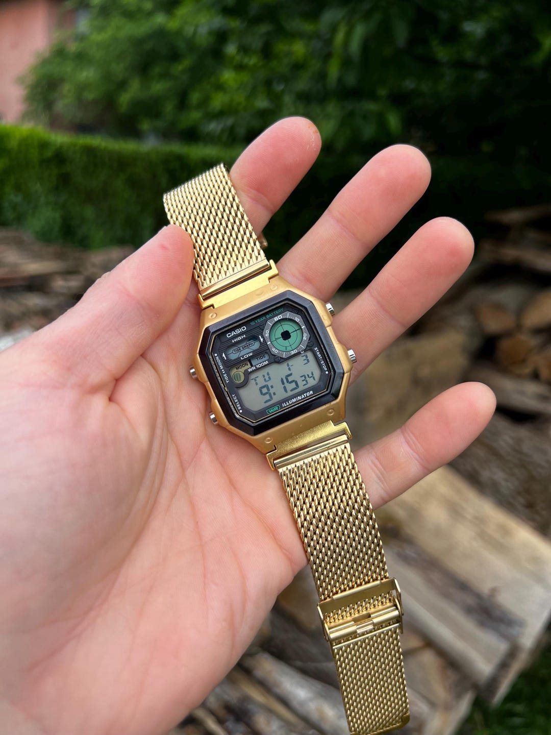 Modified Casio “golden Cage” Mod – WS-1700 With CNC Stainless Case ...