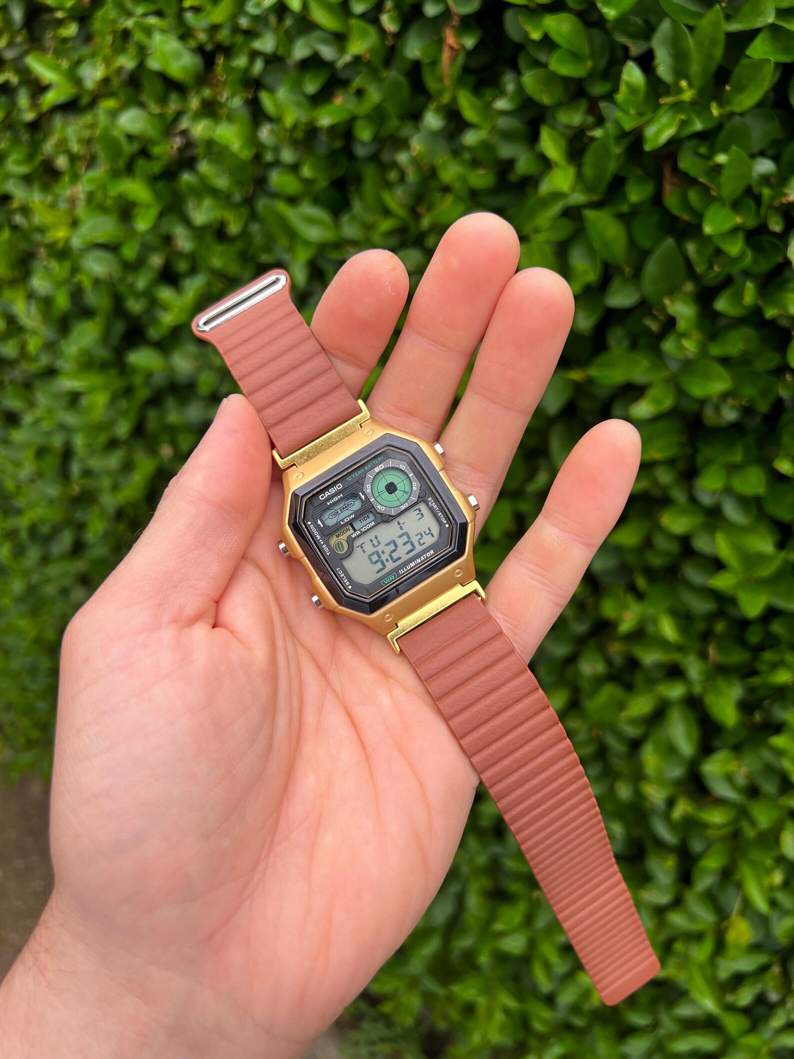 Golden Moon – Modified Watch Based on Casio AE-1200 – WS-1700 Module ...