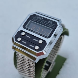 Weighted Metal – Modified Watch Based on Casio A100 – Custom Digital ...