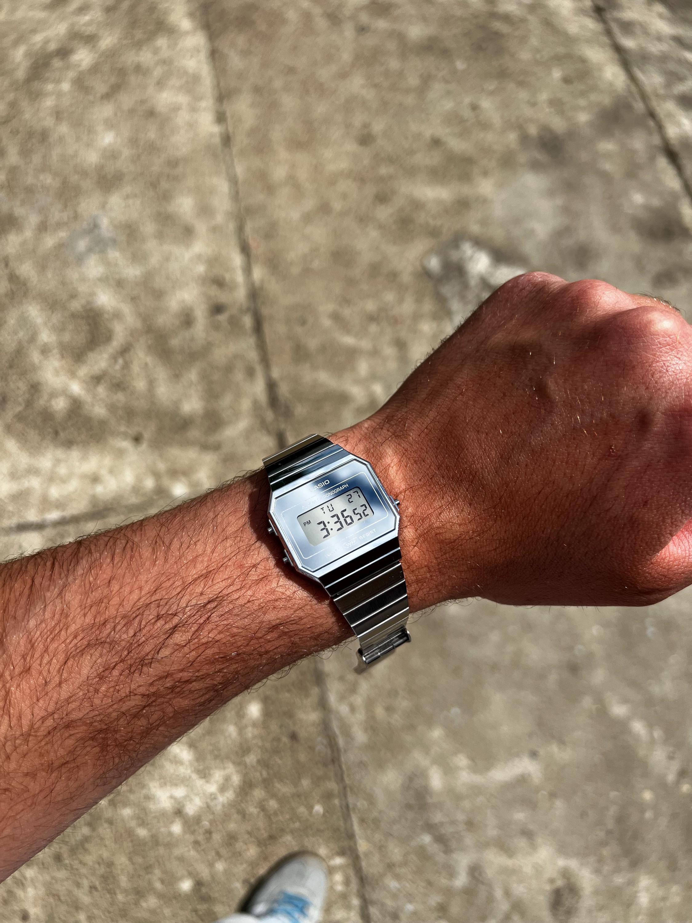 Full Mirror – Modified Watch Based on Casio A700 – Custom Digital Watch ...