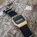 F91-W black Gold Casio Custom Mod Modified Gold Casio Watch With Dual ...
