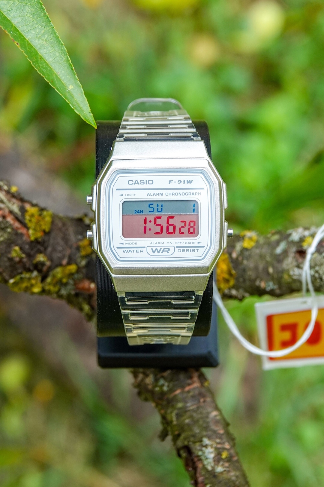 Casio F-91W Seaside Clear Mod - Modified White Transparent Casio F-91W ...