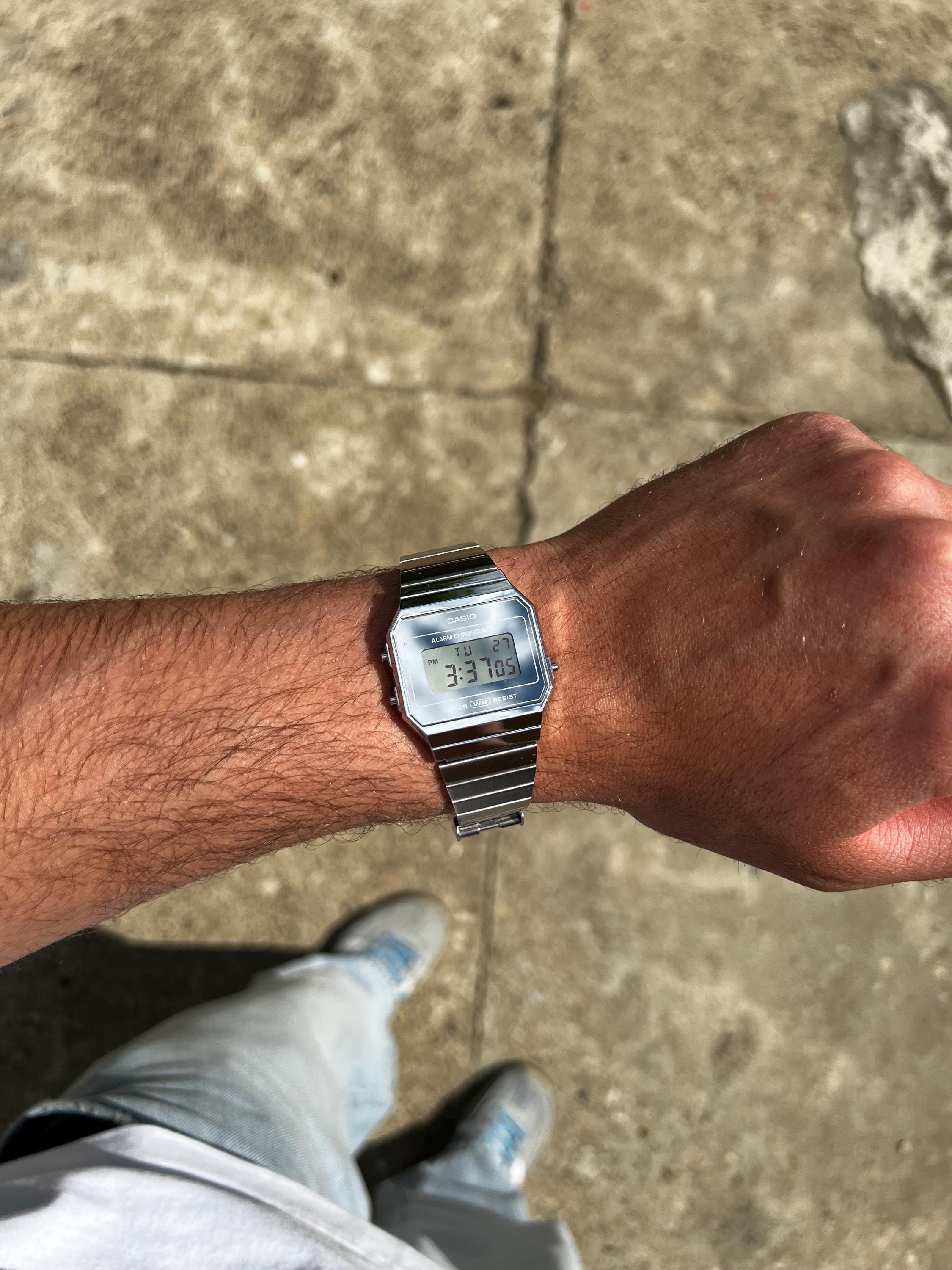 Full Mirror – Modified Watch Based on Casio A700 – Custom Digital Watch ...