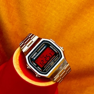 Casio A168 Retro Red Modified Custom Casio A168 With Red Polarizing ...