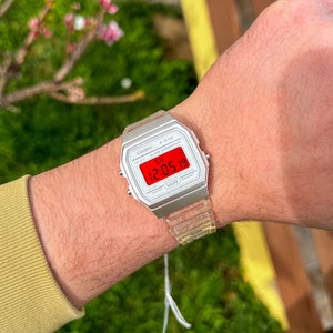 Custom Casio F91 cherry Modified Casio Custom Special Gift With Deep ...