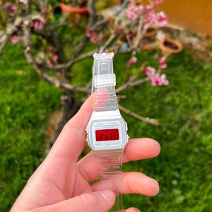 Custom Casio F91 cherry Modified Casio Custom Special Gift With Deep ...