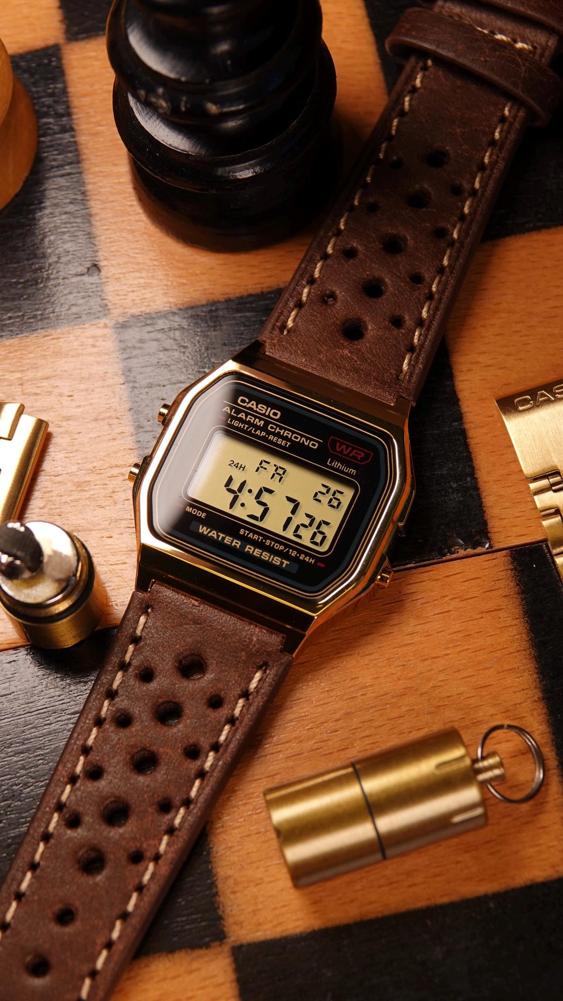Racing Gold A158 Mod by EON – Modified Watch Based on Casio A158 ...