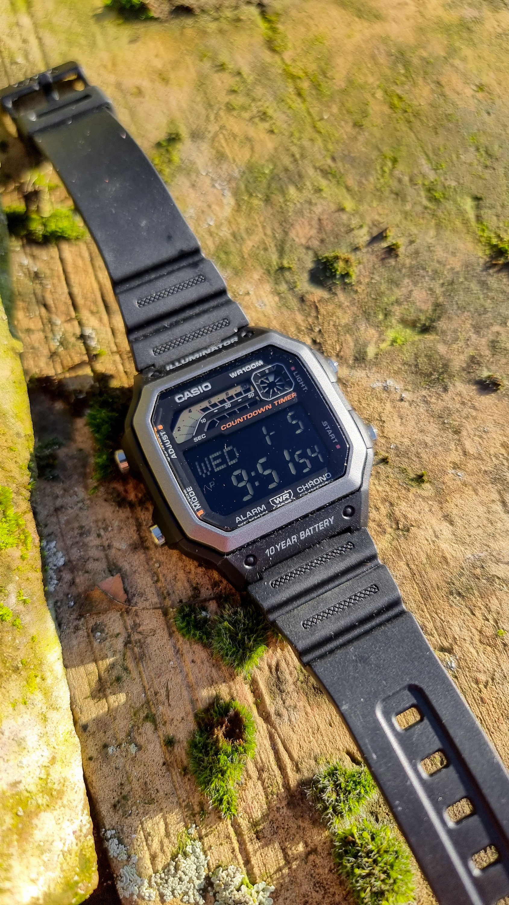Custom Casio 'stealth One' Mod Black Casio WS1600 Digital Modified ...