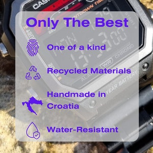 Custom Casio 'redline Meter' Mod Black Casio WS1600 Digital Modified ...