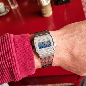 Custom Casio F-91W Blue Lagoon Watch Modified Gray Casio Vintage ...