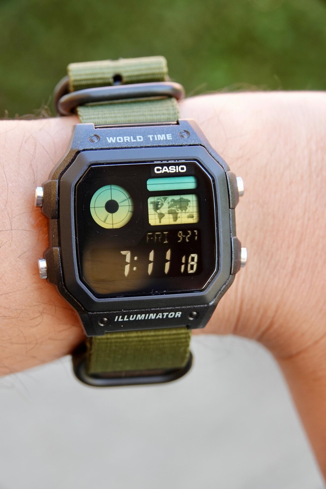 Night Forest – Modified Watch Based on Casio AE-1200 – Green Screen ...