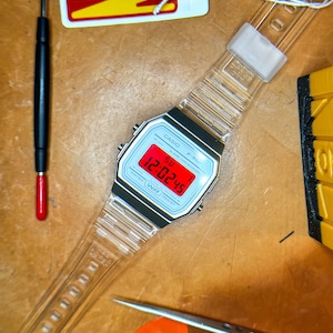 Custom Casio F91 cherry Modified Casio Custom Special Gift With Deep ...