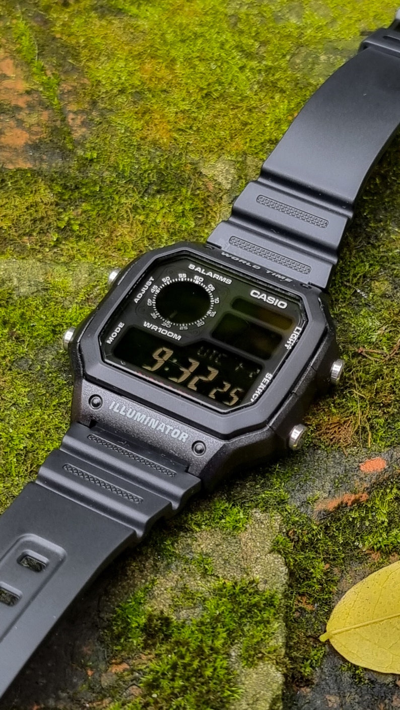 Custom Casio AE1200 Royale 'stealth Black' Upgraded - Etsy