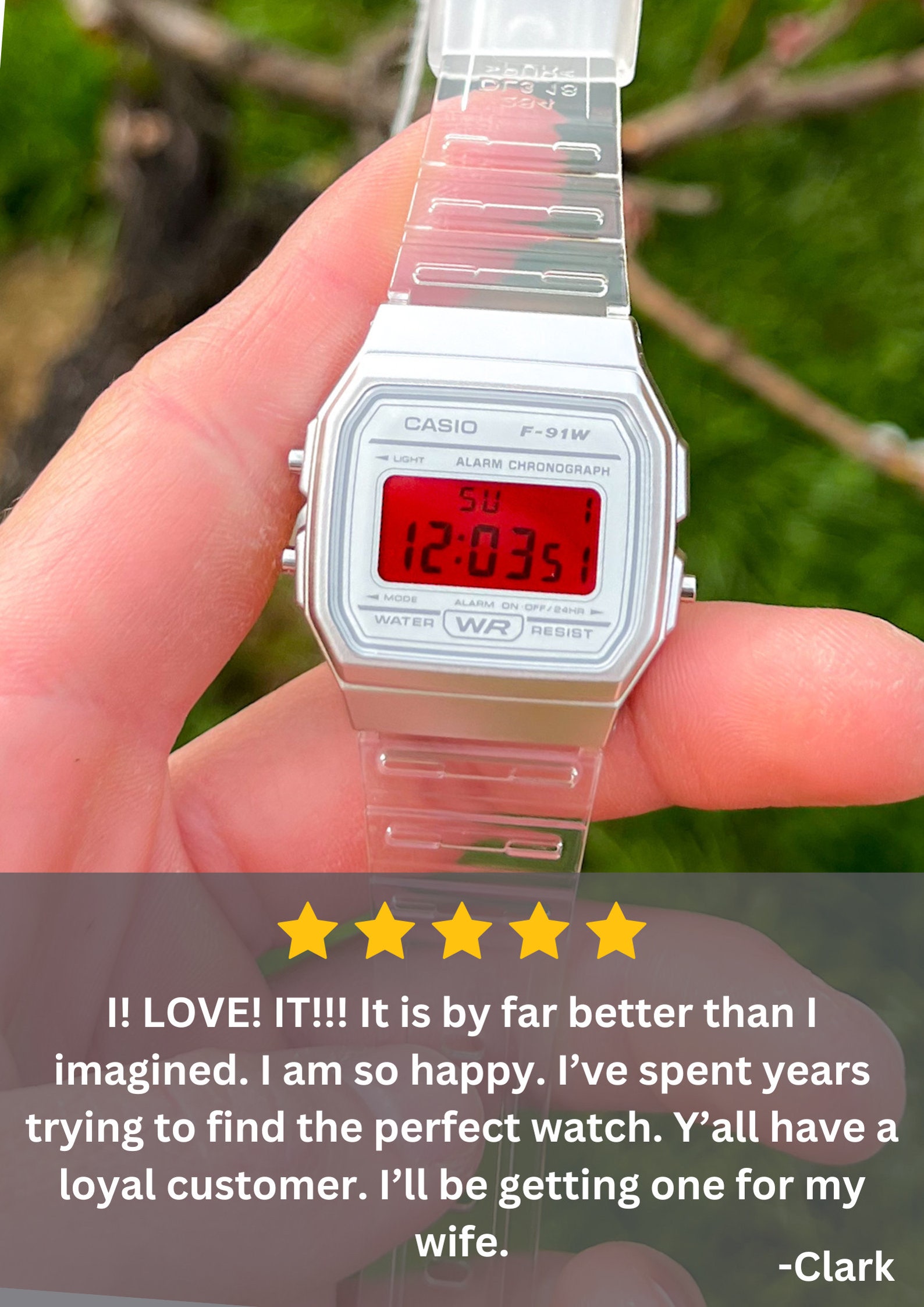 Custom Casio F91 cherry Modified Casio Custom Special Gift With Deep ...