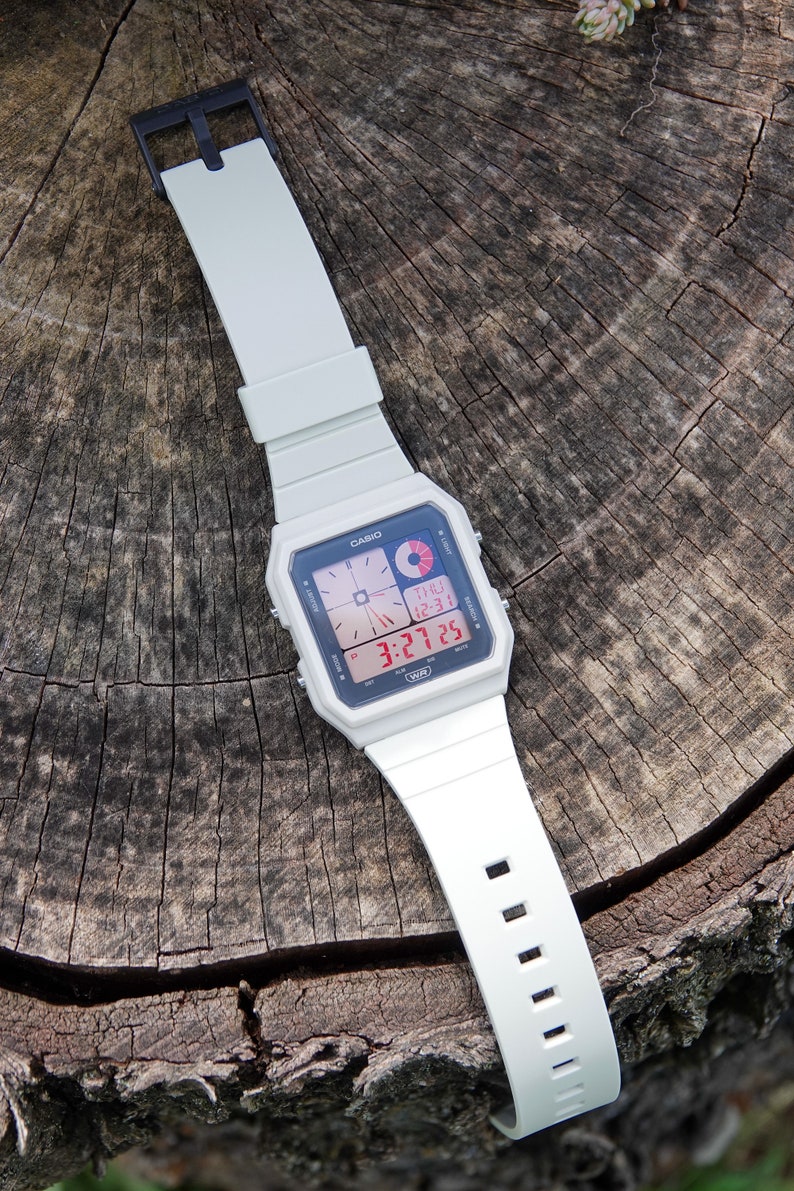 Tokyo Strawberry – Modified Watch Based on Casio LF-20W – Beige Digital ...