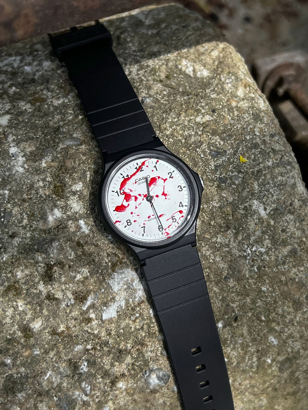 MQ-24 Casio the Shining Modified Custom Casio MQ-24 With Red Splatter ...