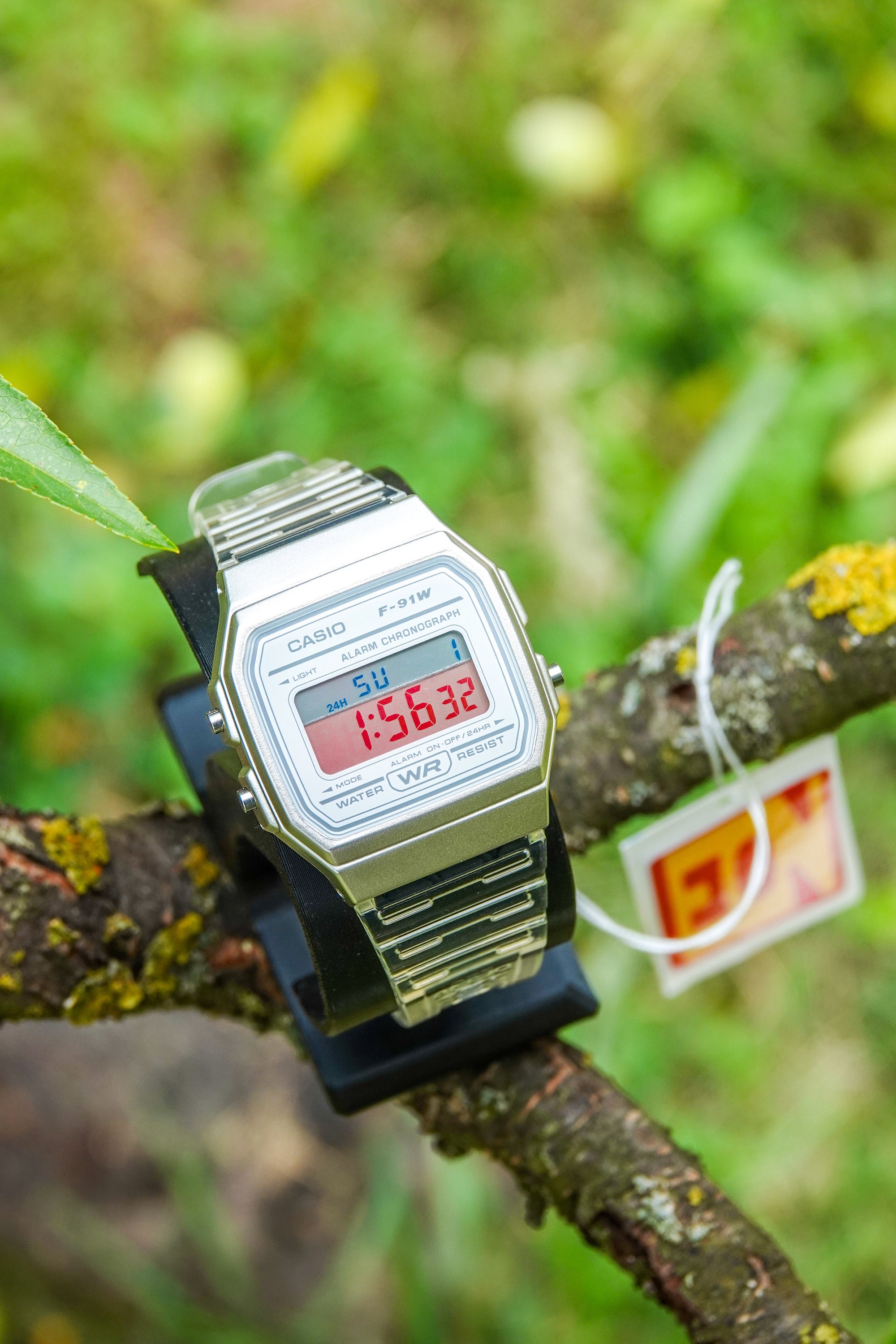 Seaside Clear – Modified Watch Based on Casio F-91W – Transparent Case ...