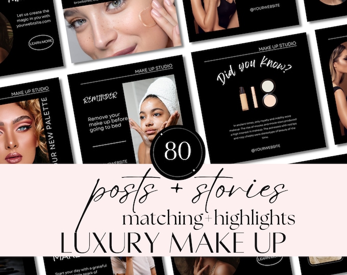 Makeup Artist Instagram Post Templates | Beauty Skincare Instagram ...
