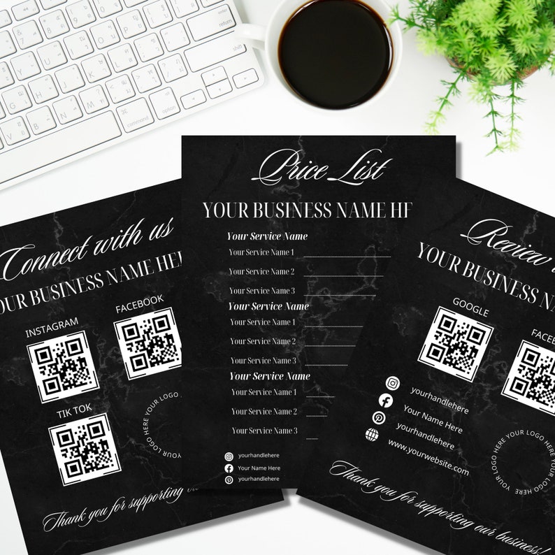 Business Instagram QR Code Sign: Digital Download Custom - Etsy