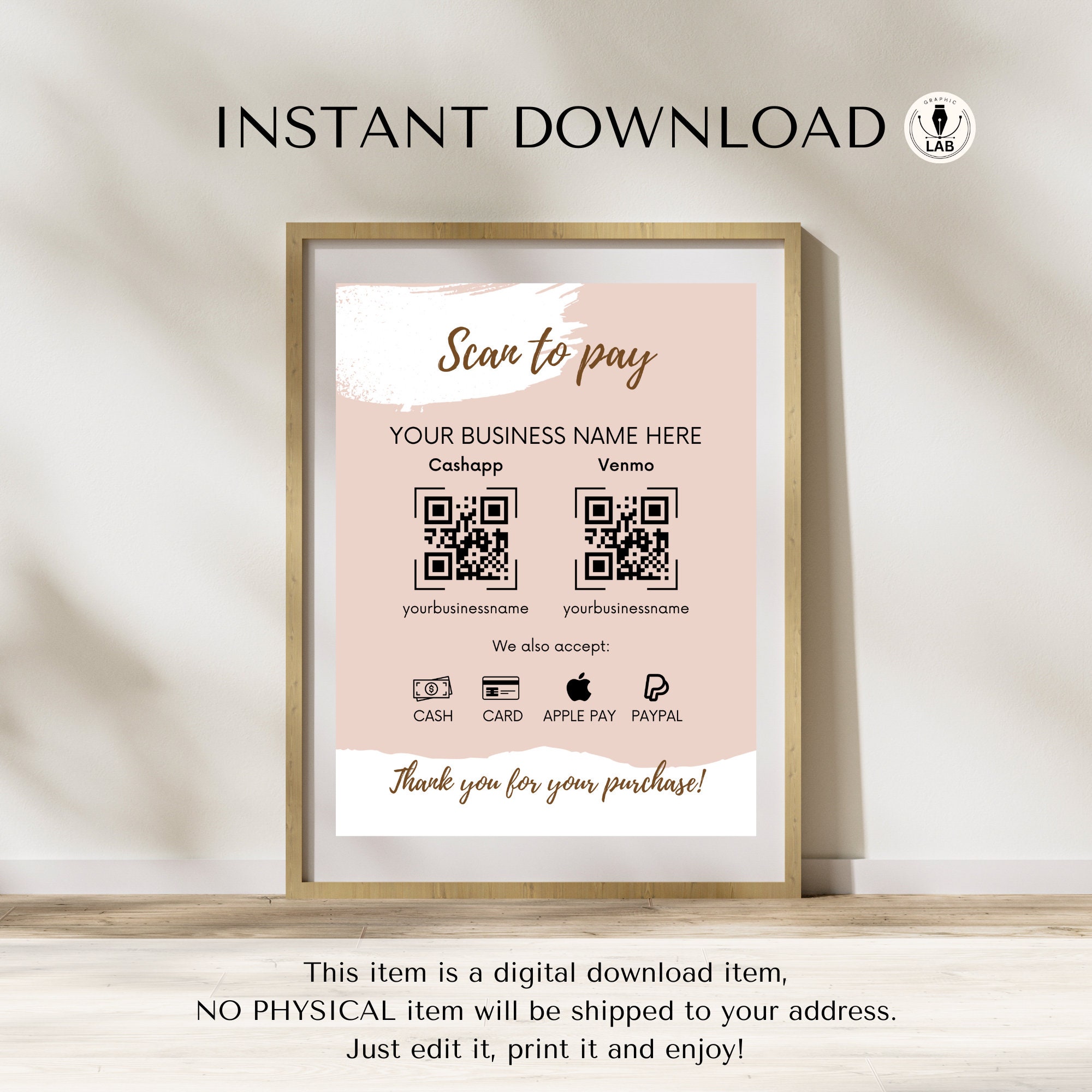 Nail Salon Price List Template Canva Editable Flyer QR Code, Scan to ...