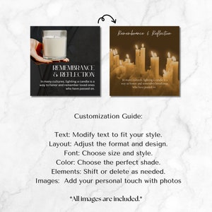 Candle Instagram Post Templates Canva Marketing Kit for Candlemakers ...