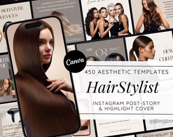 100 Hairstylist Instagram Post Templates,hairstylist/hairdresser Posts ...