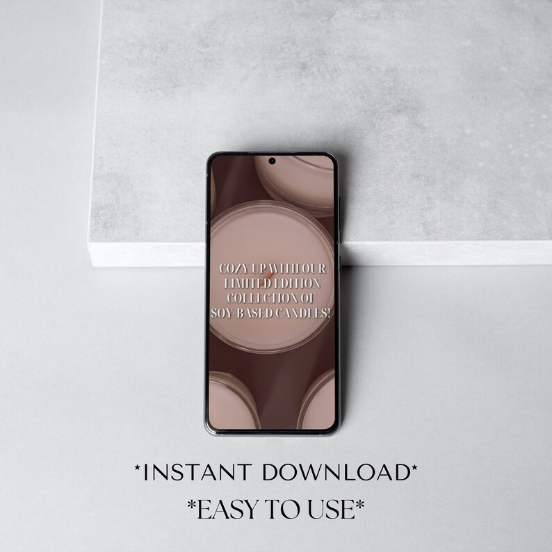 Candle Posts Marketing Templates Candle Business Branding and Care ...