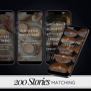 Candle Instagram Post Templates: Social Media Branding Kit (canva) - Etsy