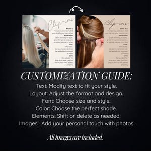 Hair Extension Instagram Templates | Hairstylist Social Media Kit ...