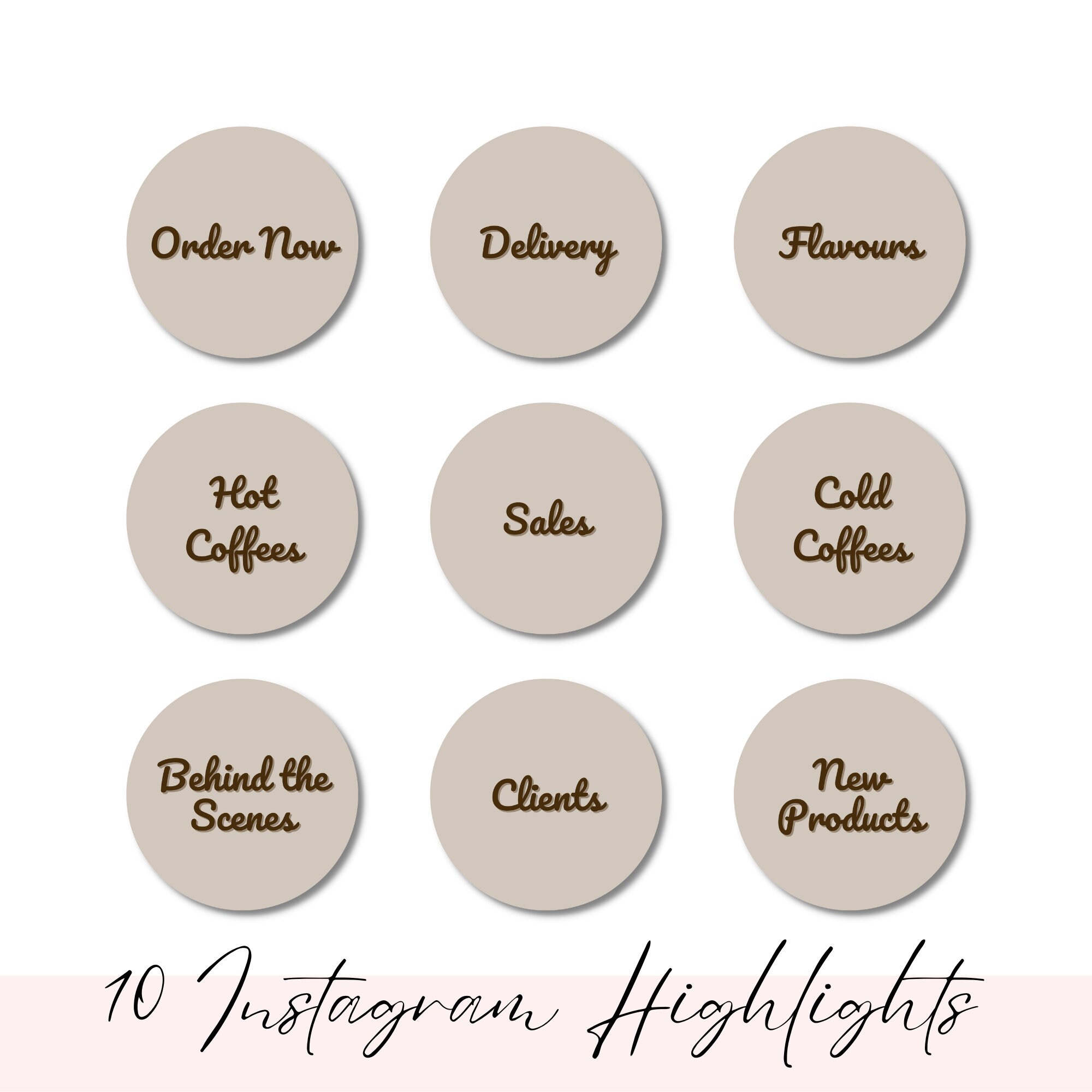 Coffee Shop Instagram Templates Canva Branding Kit for Cafe Business IG ...