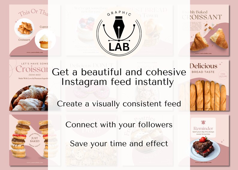 Bakery Instagram Post Templates Cake Business Instagram Post - Etsy
