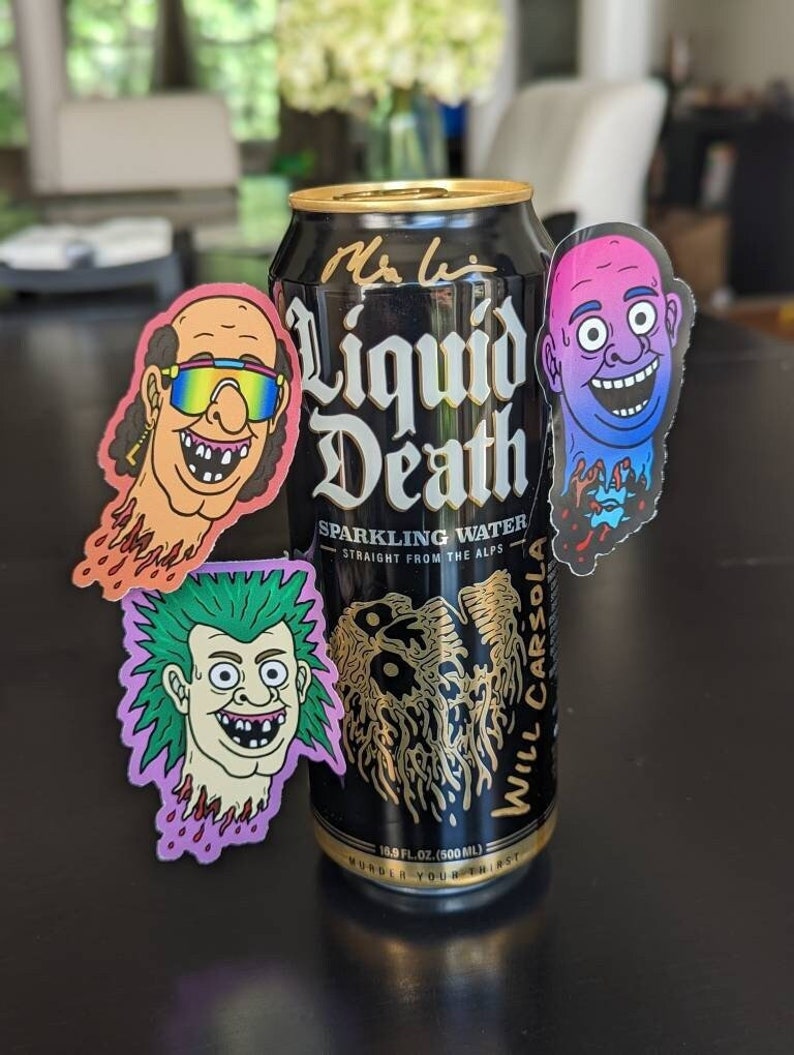 Sticker Packs Inspired by Liquid Death's NFT Project - Etsy