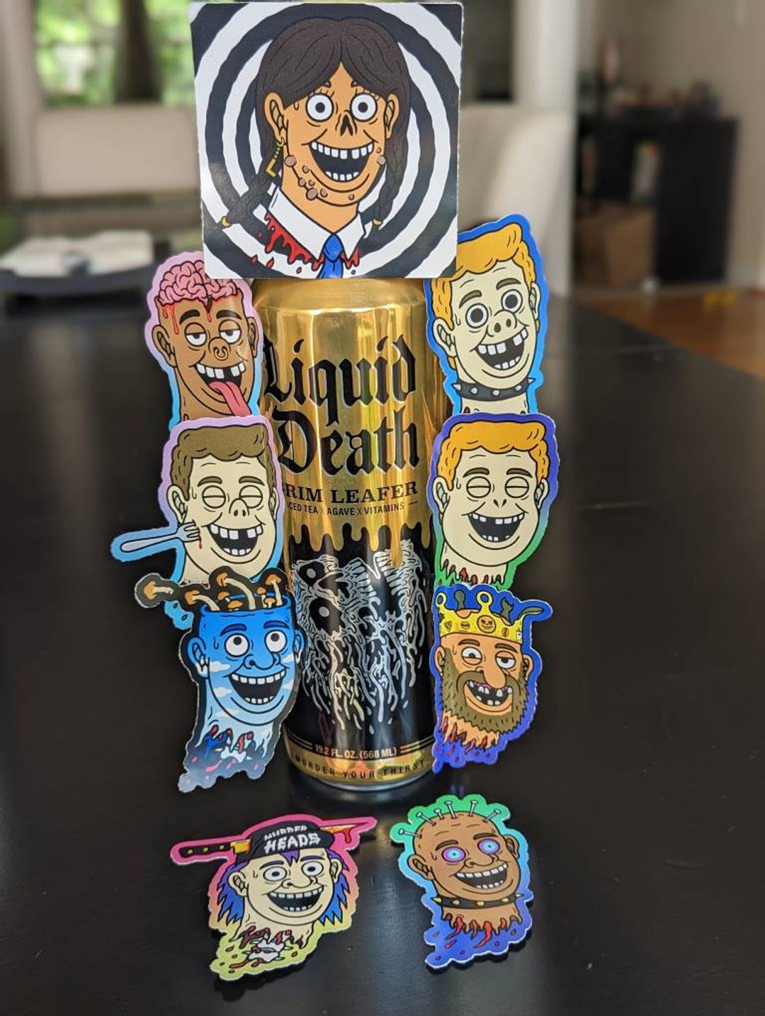 Sticker Packs, Inspired by Liquid Death's NFT Project, Murder Head ...
